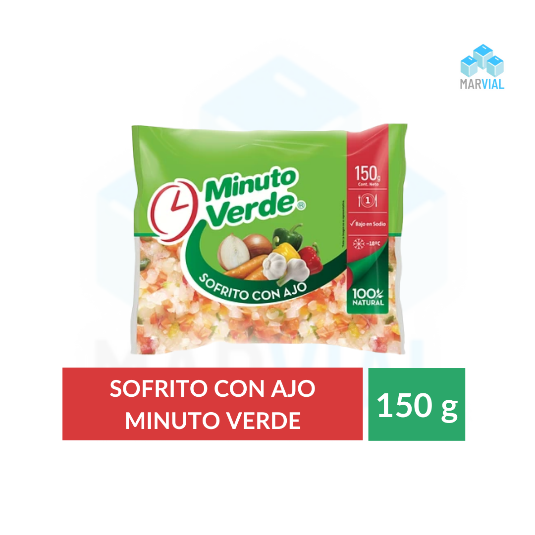 SOFRITO CON AJO 150G MINUTO VERDE – Distrubuidora Marvial